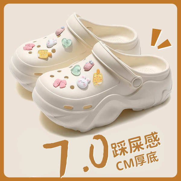 crocs crocs for kids Stepping on and hole shoes, women wear 2024 new ...