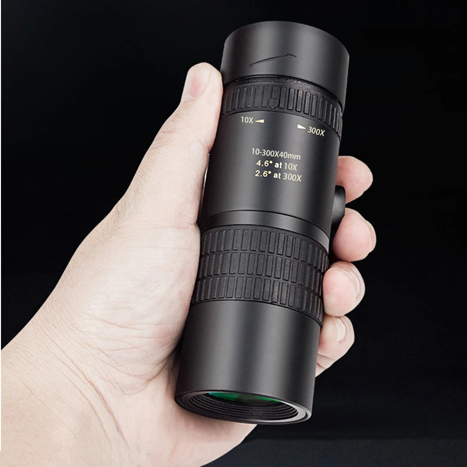 10-300X Zoom Powerful Binoculars Long Range Professional Monocular ...