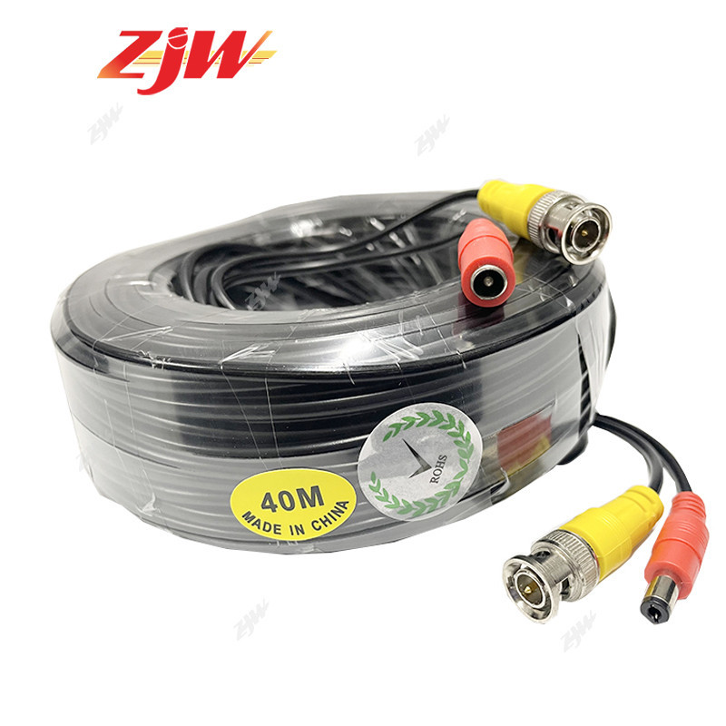 ZJW 5M 10M 20M 30M 40M BNC RG59 Video Power Siamese Cable Security ...