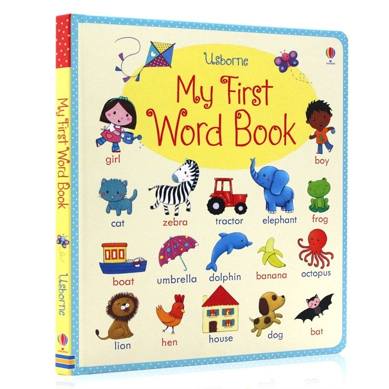 RQ`Usborne English Picture Book Board Book My First Word Book ...