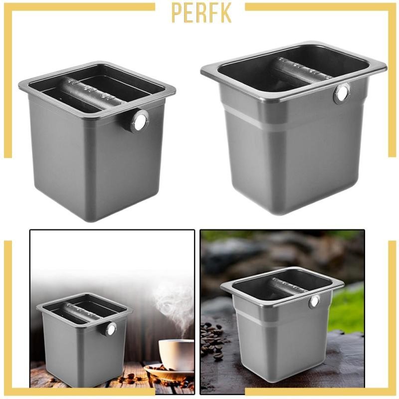 [Perfk] Anti Slip Household Coffee Powder Bucket Espresso Knock Storage ...