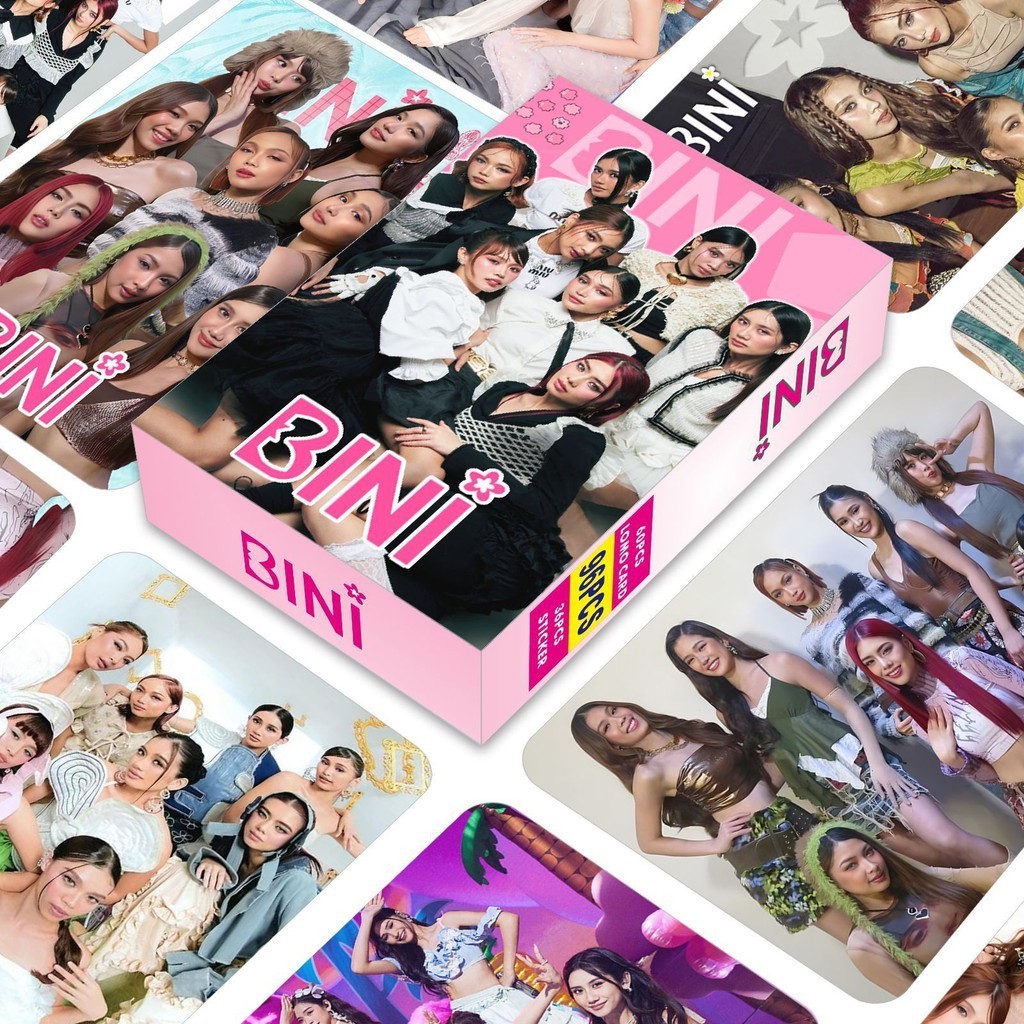 96Pcs/Box BINI Lomo Cards Photocards Jhoanna Sheena Aiah Mikha ...