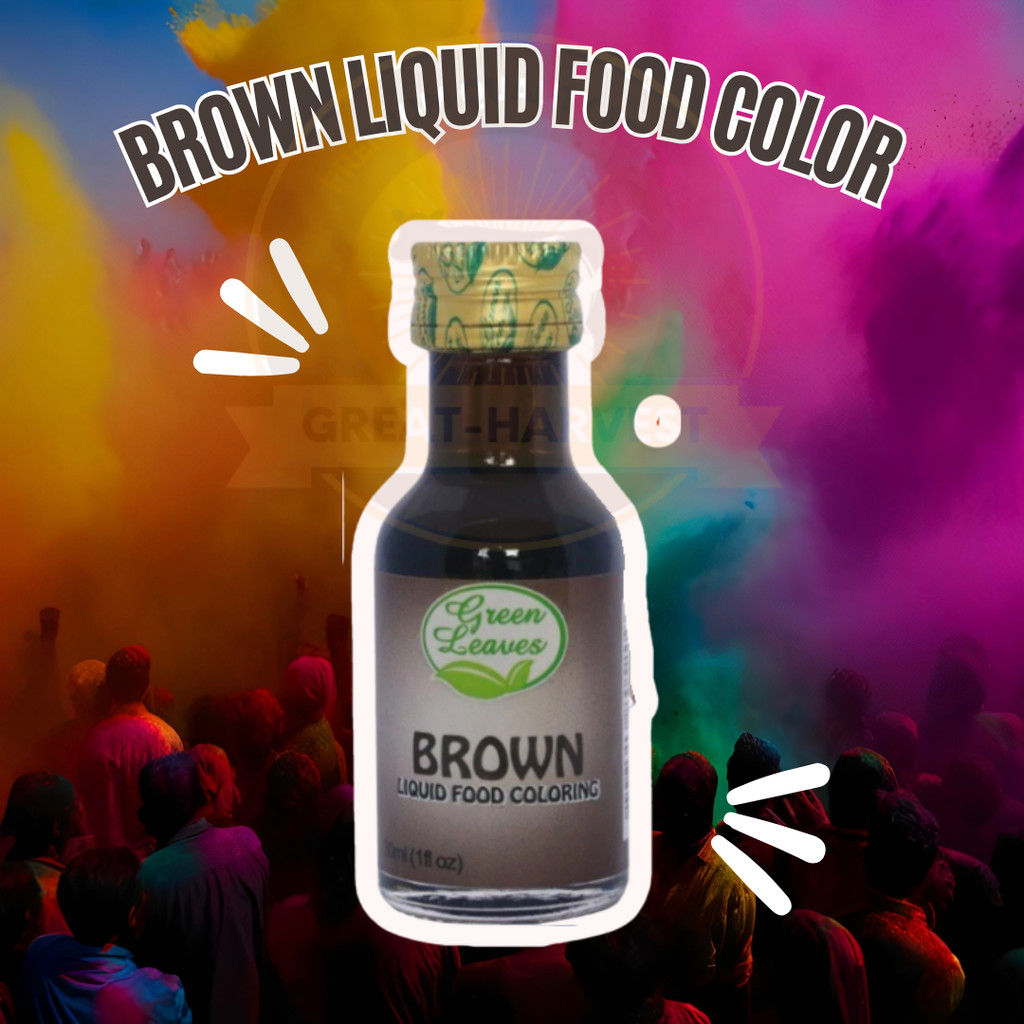 Green Leaves Brown Liquid Food Color 30ml for Baking Icing Fondant ...