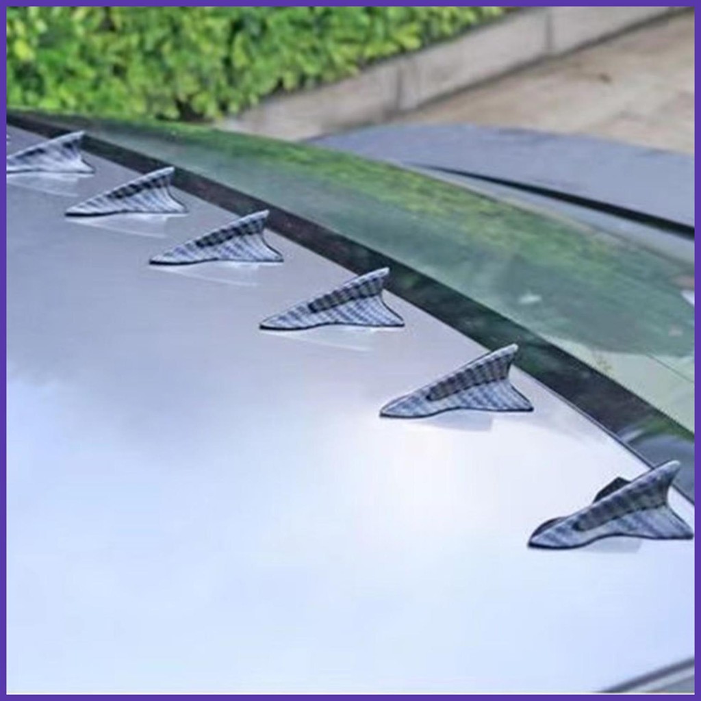 Car Roof Shark Fin Auto Diffuser Fin Antenna Set of 10 Car Exterior ...