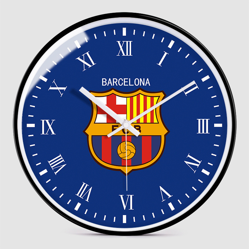 Basa Football Clock Basarona Clock Silent Perforation-Free Club Boy ...