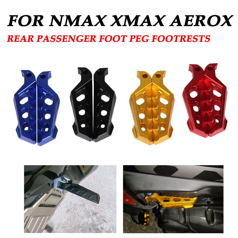 Motorcycle Rear Passenger Foot Peg Footrests For YAMAHA NMAX155 ...