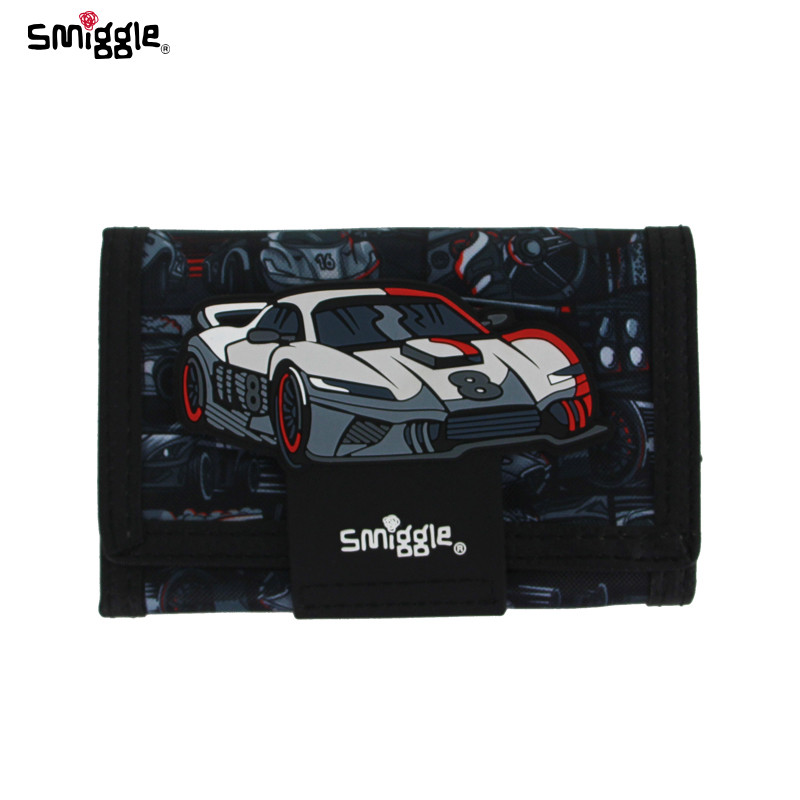 Smiggle Black Sports Car Boys Leather Clutch Wallet - 3-Layer Card ...
