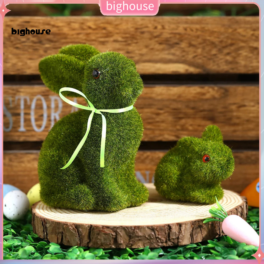 Cute Bunny Garden Figurine Springtime Bunny Yard Art Set of 2 Easter ...