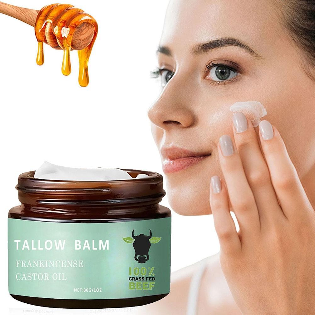 30G Beef Fat Moisturizer Grass-Fed Beef Tallow Balm Moisturizing And ...