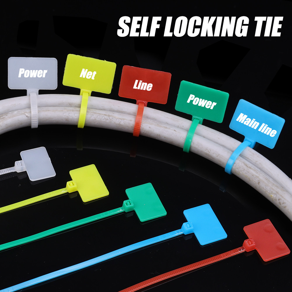 Marking Cable Labels / Label Plastic Ring Ties / Easy Marking Long ...