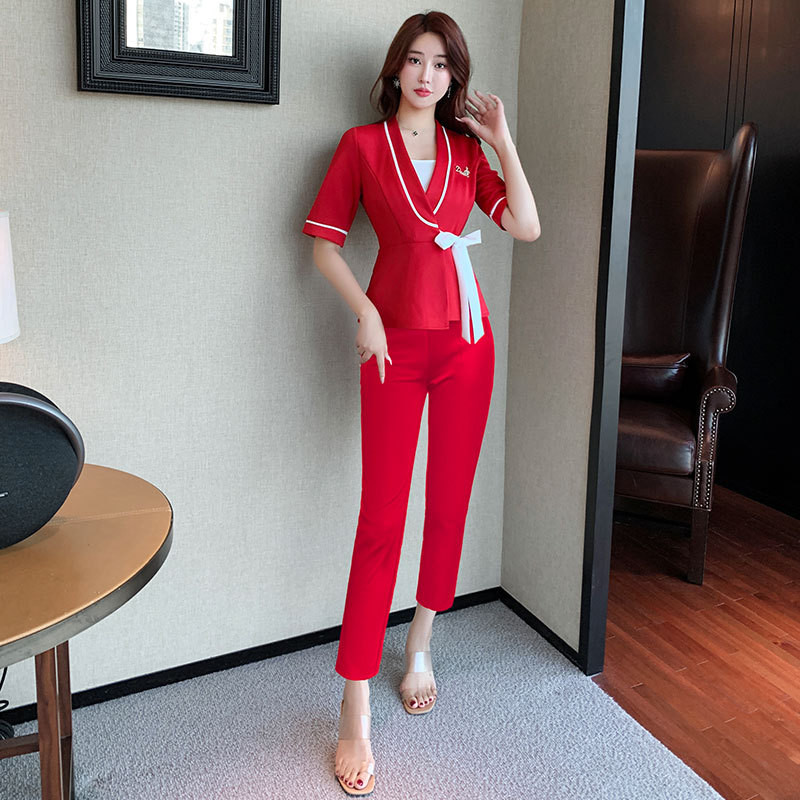 Women Beautician Beauty Salon Uniform Suits Foot Bath Massage Female ...