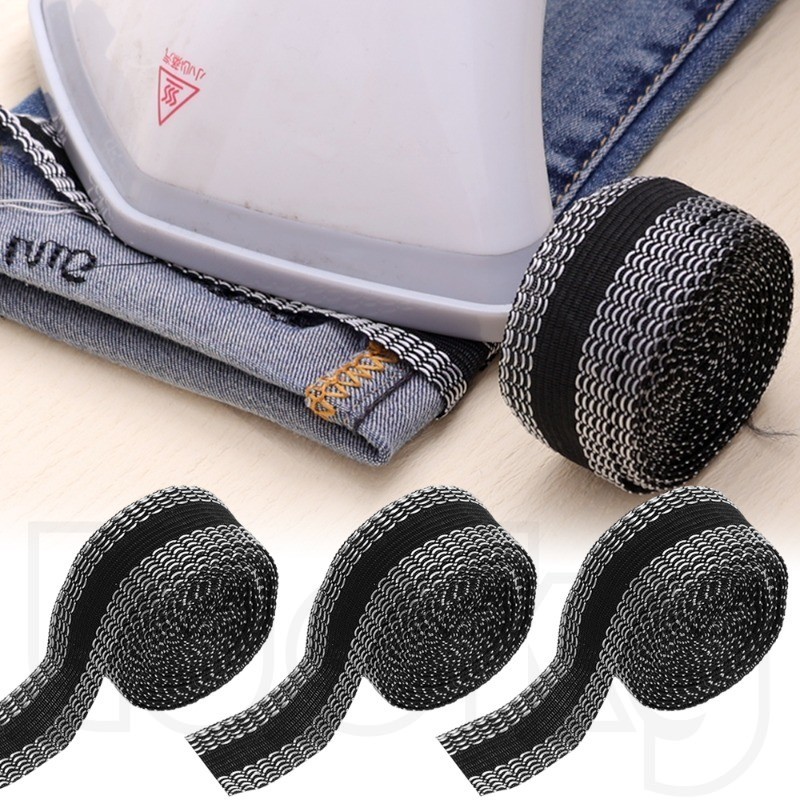 1-5M Self-Adhesive Pants Hem Paste Tape Trouser Edge Paste Iron-on Pant Shorten Repair Jean ...