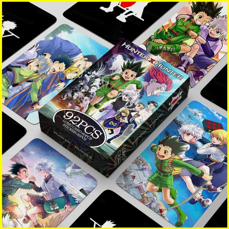 ST2 92PCS/set HUNTERxHUNTER LOMO cards Double-sided color card interior ...