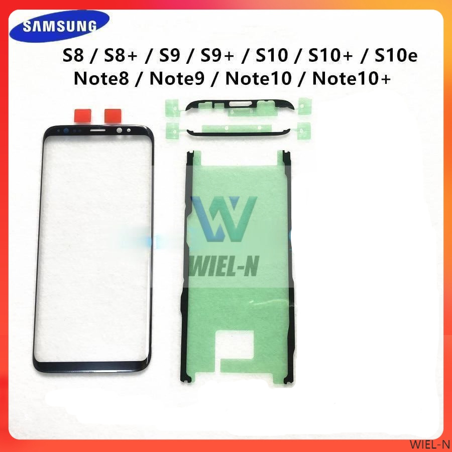 for samsung galaxy, front glass panel with lcd display for galaxy s8 s9 ...