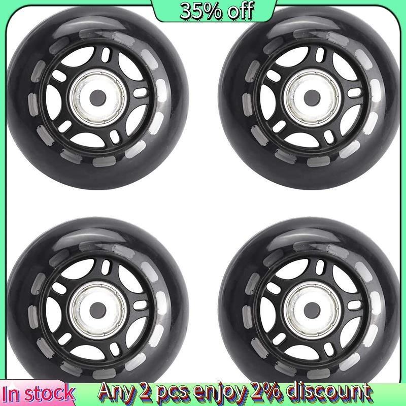 Hot-4 Pack Inline Skate Wheels Indoor/Outdoor Replacement Wheel with ...