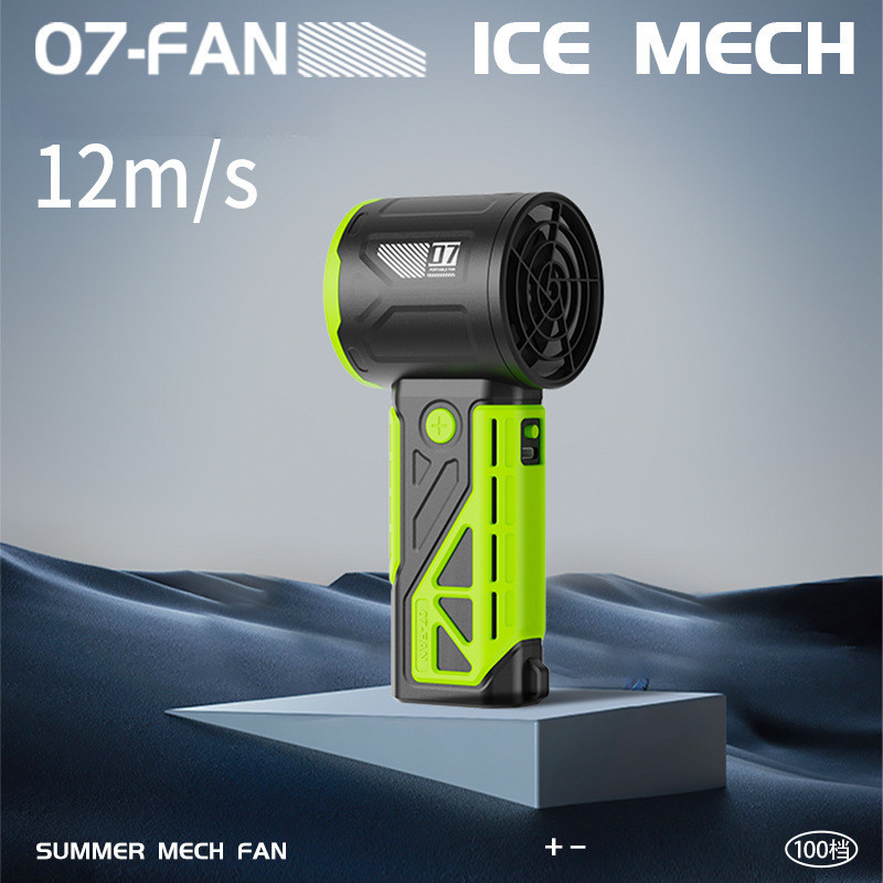 New 100-Speed Handheld High-Speed Fan Mech Outdoor Portable Fan ...