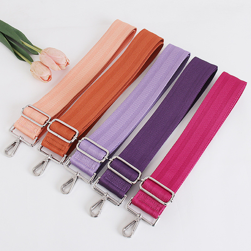 5cm Wide Shoulder Strap Solid Color Double Grain Color Wide Bag with ...