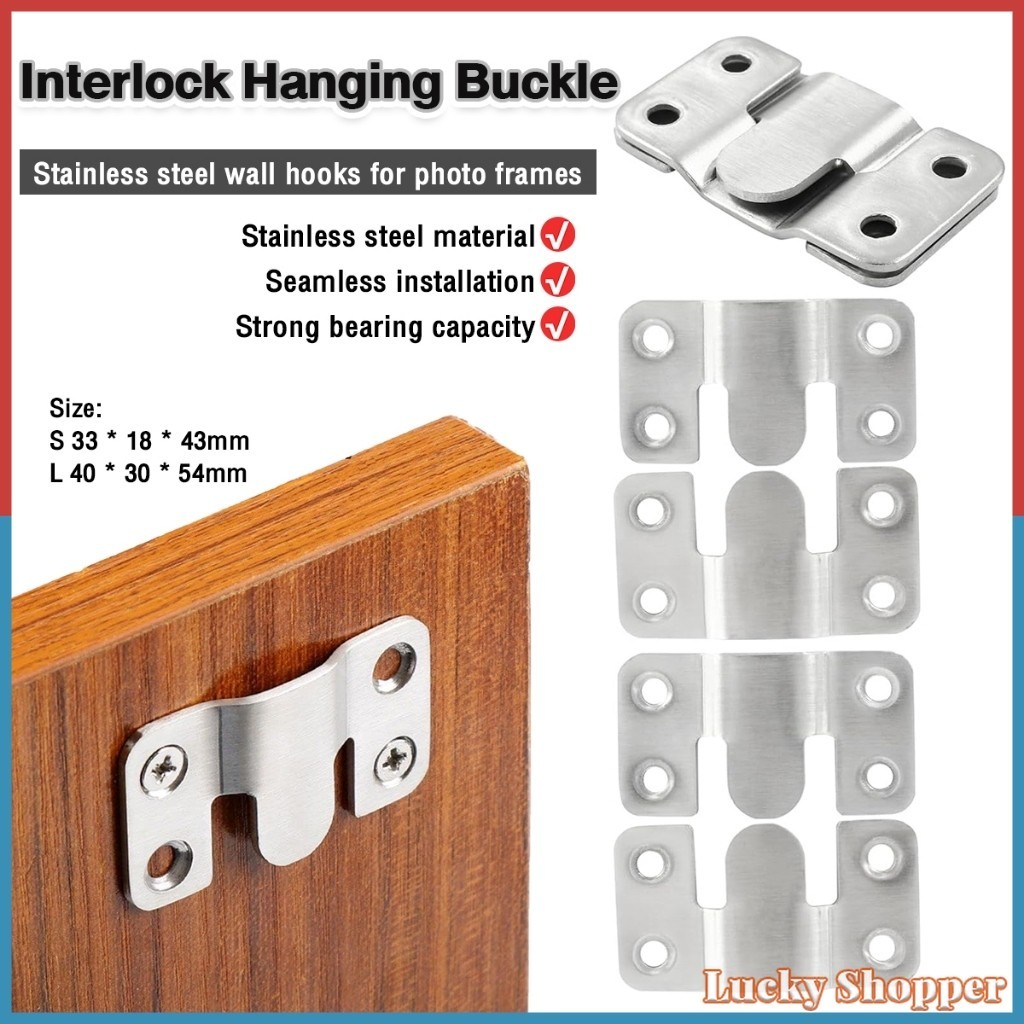 LSP Multifunctional Interlock Hanging Buckle Wall Picture Frame Hanger ...