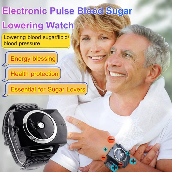 Smart painless Blood Sugar glucose Lowering Watch Electronic Pulse ...