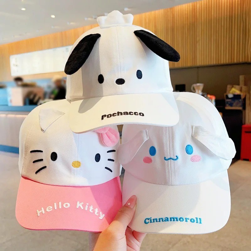 Cinnamoroll Melody Sanrio Peaked Cap Sun Hat Children's Baseball Boys ...