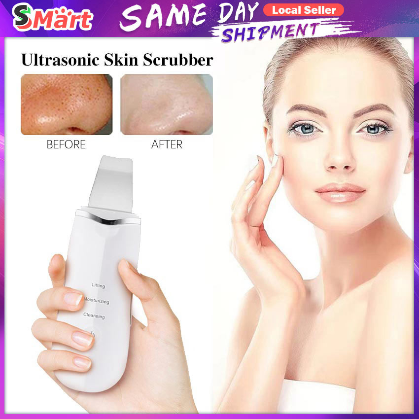 Ultrasonic Skin Scrubber Peeling Blackhead Remover Face Cleaning Skin ...