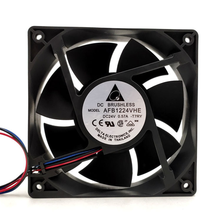 Delta AFB1224VHE 12038 24V 0.57 A 12cm 2-Wire Inverter High Air Volume Cooling Fan | Shopee ...