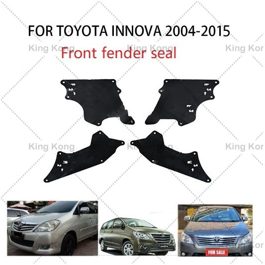 Front fender seal For Toyota INNOVA 2004 2005 2006 2007 2008 2009 2010 ...