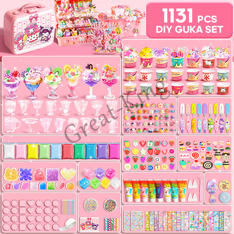 Acrylic sticker goo card DIY cream glue luxury girls full set Children ...