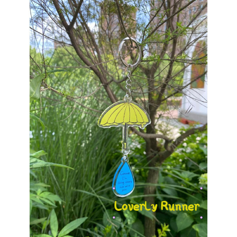 [LC] Acrylic keychain cute umbrella waterdrop pendant Lovely Runner ...