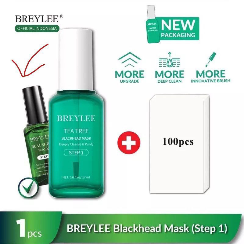 Breylee Tea Tree Blackhead Mask (STEP 1) - Blackhead Remover/Cleanser ...