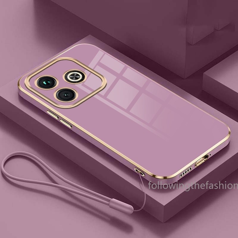 Casing For Realme C63 4G Realemc 63 2024 Luxury Square Edges Plating ...