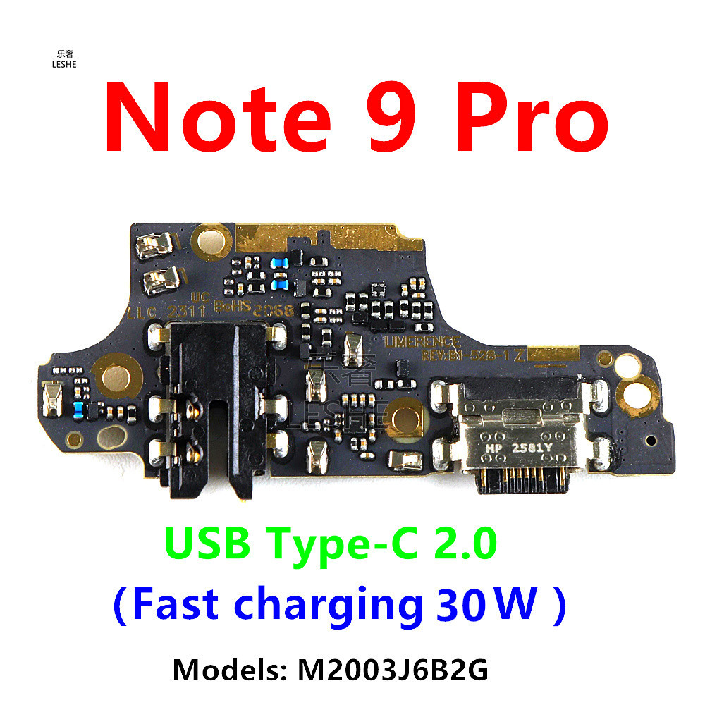 For Xiaomi Redmi Note 9 Pro 30W USB Charging Port Flex Cable Charger ...