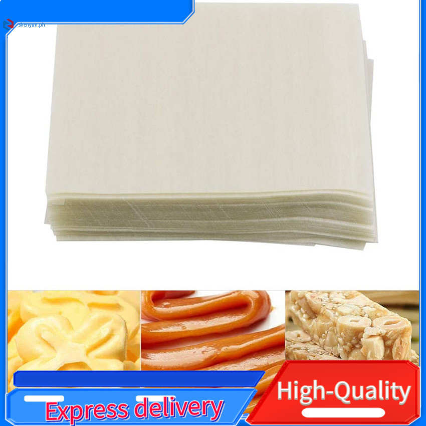 500Pcs Eco-Friendly Nougat Paper Edible Rice Wafer Paper Handmade Candy ...