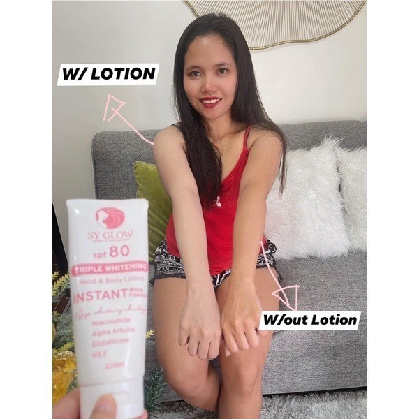 Sy Glow Triple Whitening Instant White spf 80 50ml | Shopee Philippines