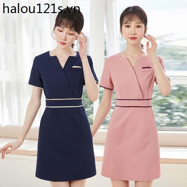 Summer Beautician Workwear Female Beauty Salon Health Center Foot Bath ...