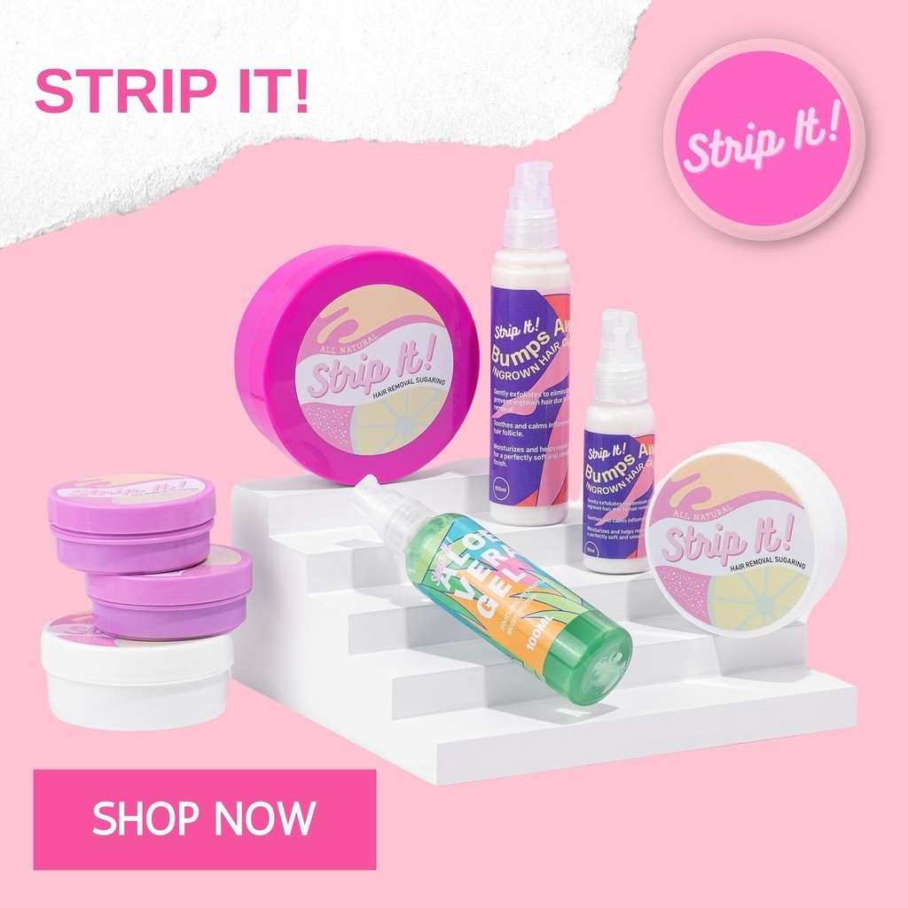 STRIP IT! Hair Removal Sugaring Kit | Hair Cream | Aloe Vera Soothing ...