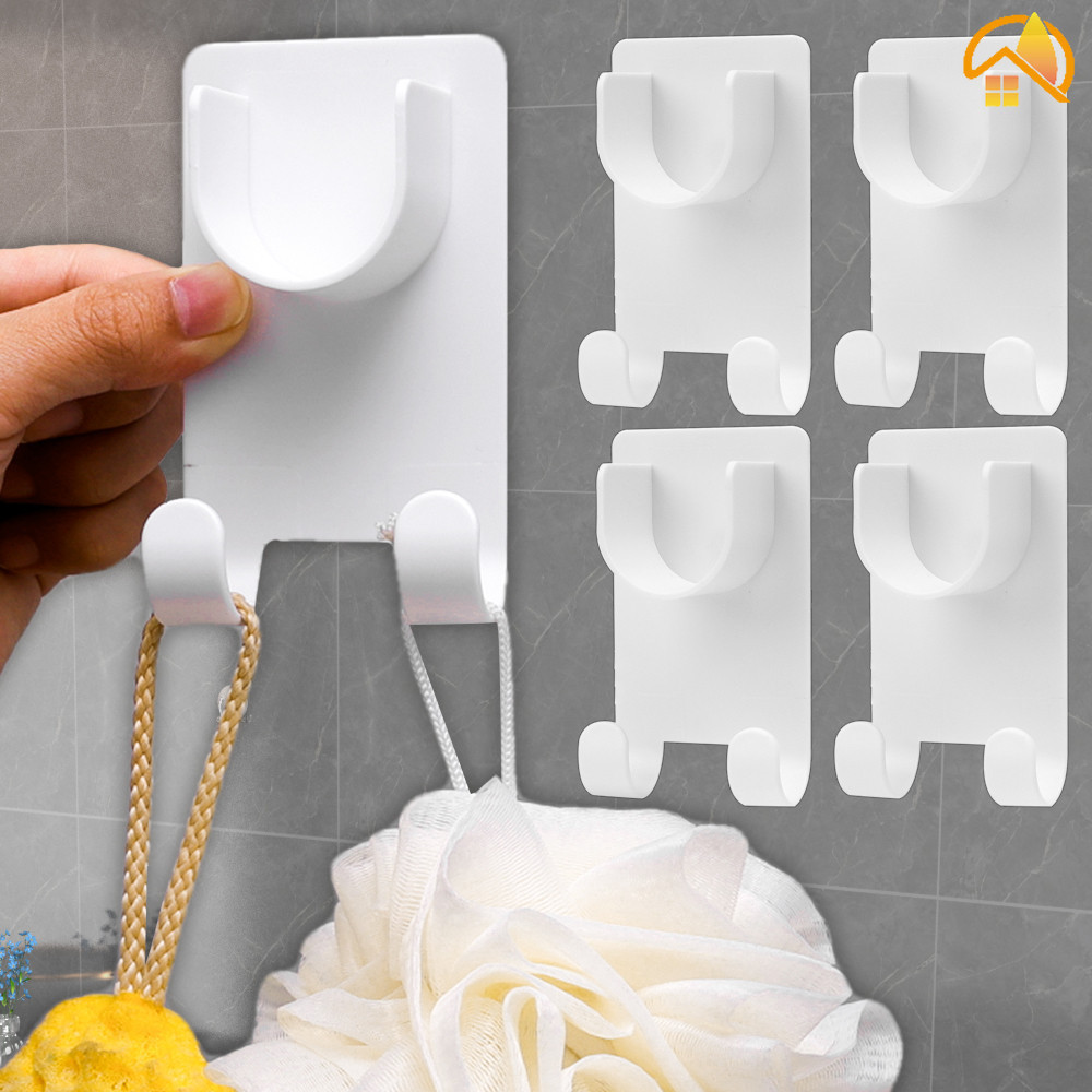 2Pcs Multi-purpose Nail-Free Telescopic Rod Support - Self-Adhesive ...