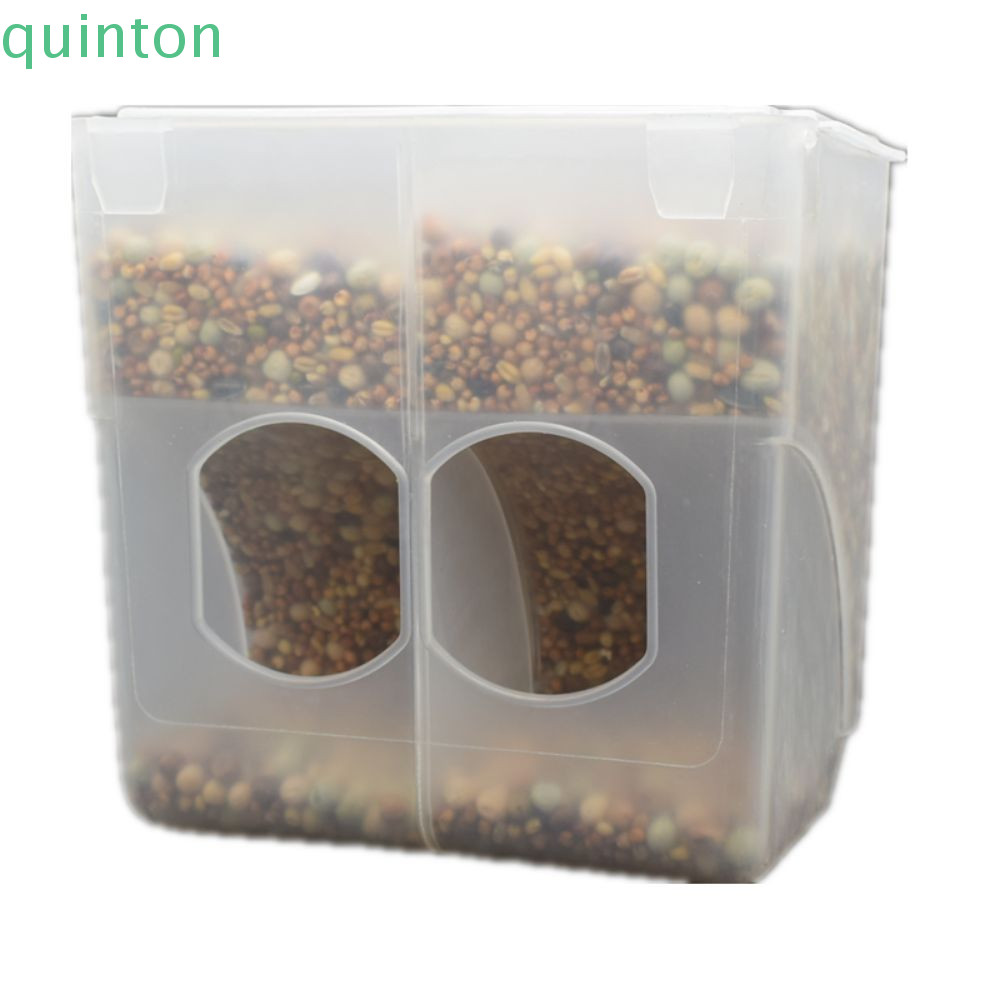 QUINTON Bird Automatic Feeder, Transparent ABS Pigeon Feeding Box ...