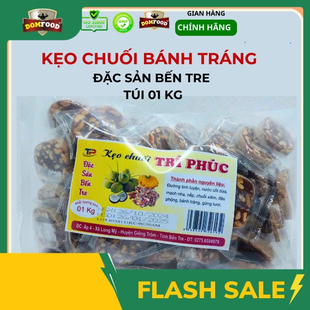 1kg of banana candy and Ben tre rice paper | Shopee Philippines