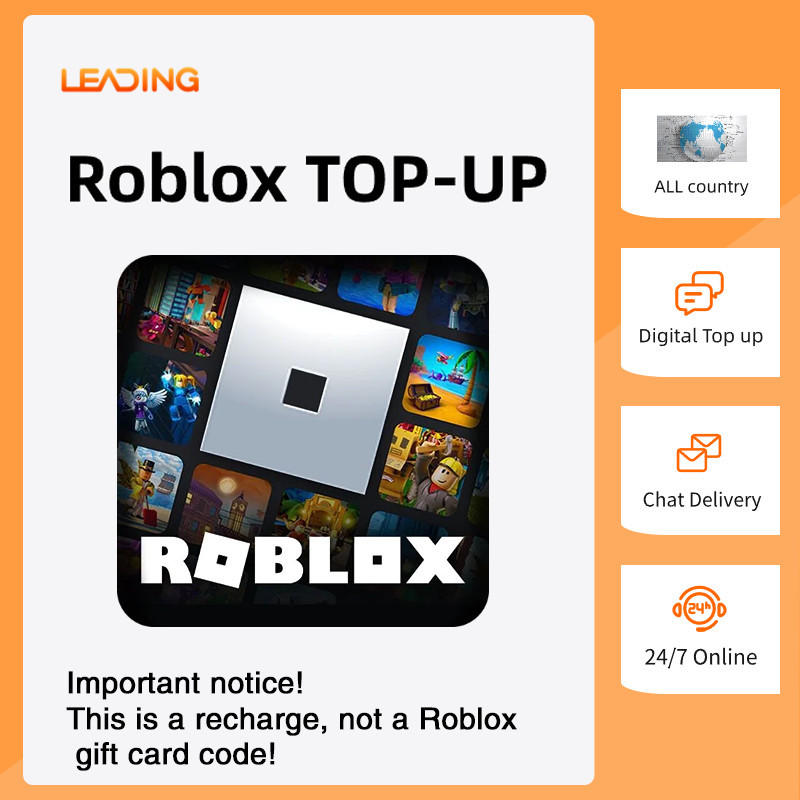 [ALL] Roblox Robux Top-up⚡No gift Card⚡All region Acc Robux Top up⚡400 ...