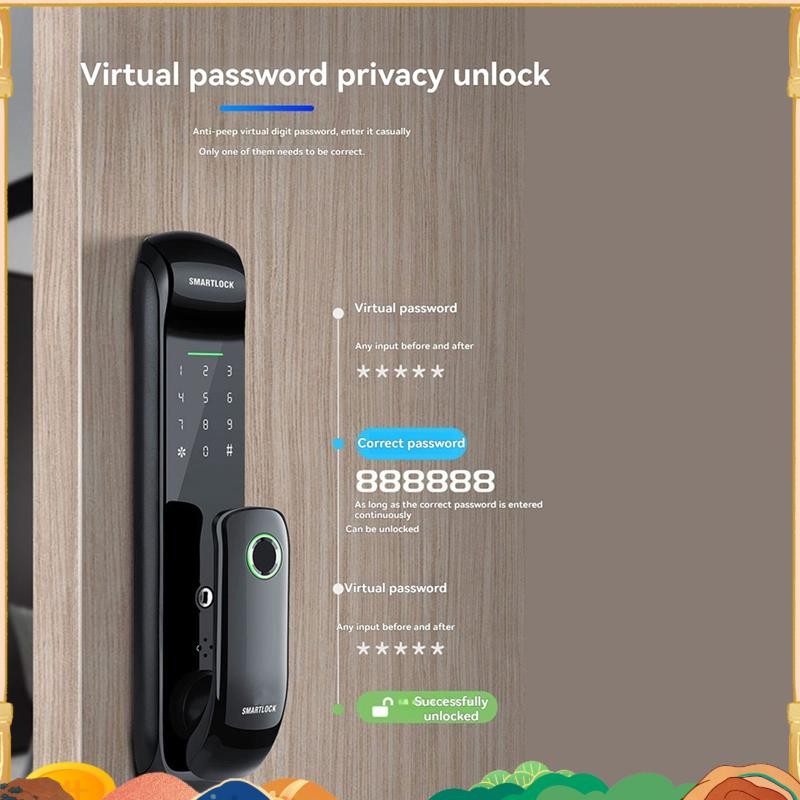 Tuya Smart Locks Fully Automatic Electronic Door Lock with Biometric ...