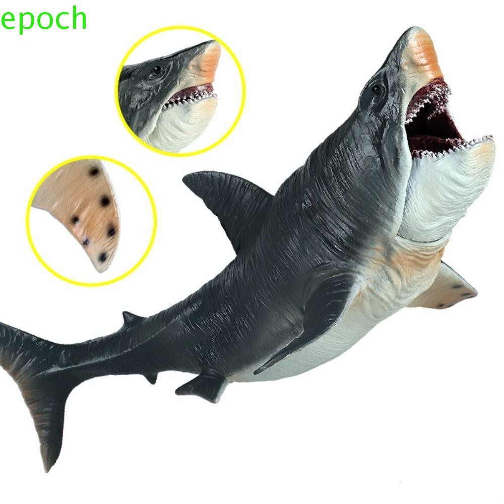 EPOCH Megalodon Action Figure, Simulation Movable Jaw Ocean Animals ...