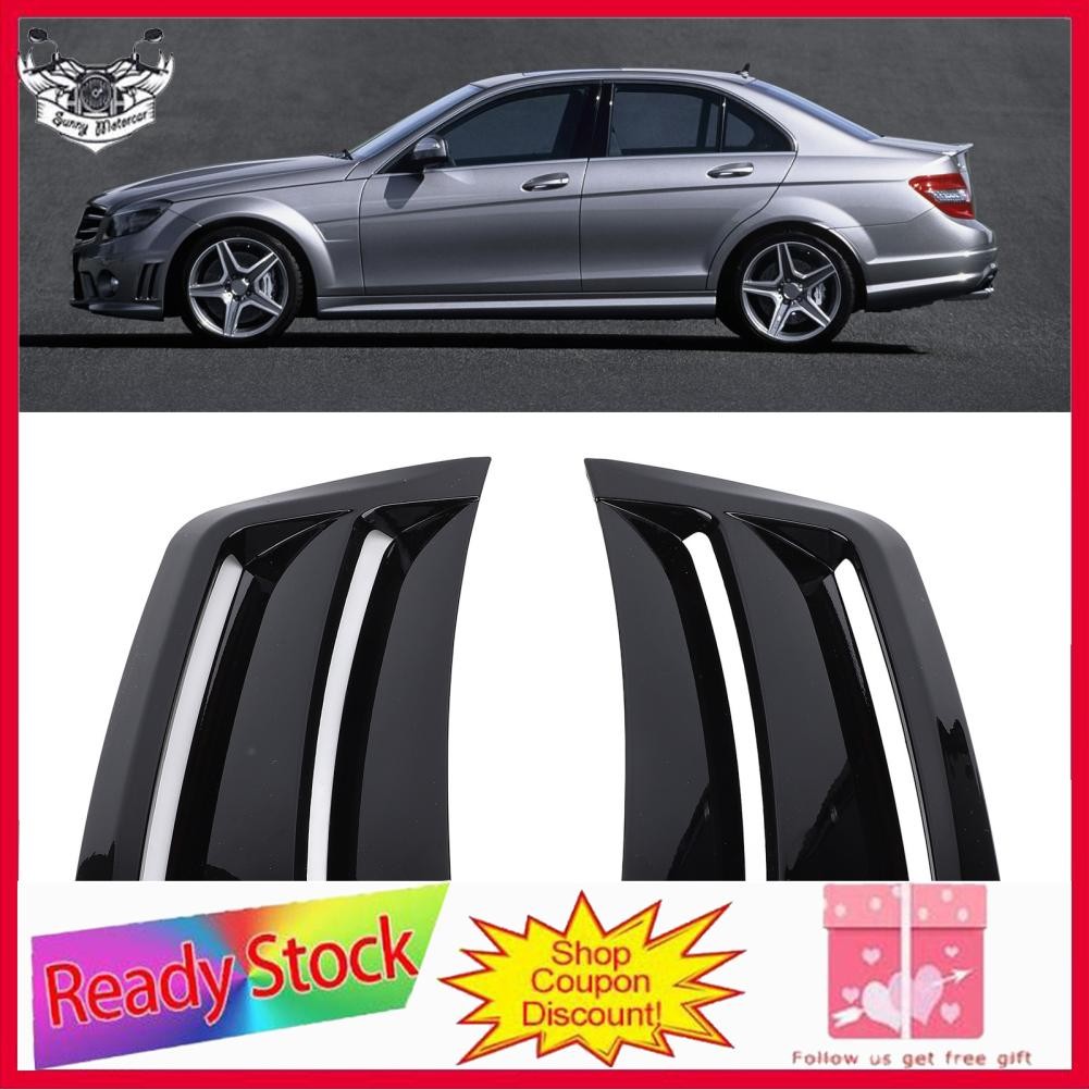 Sunnyhousess CFTGIW Glossy Black Front Bumper Side Vent Trim Pair for C ...