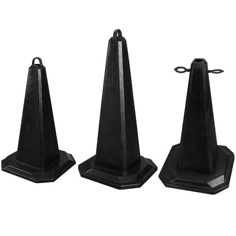 Aggravated70cm Rubber Road Cone Cone-shaped Bucket Reflective Cone No ...