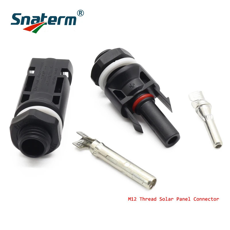 20 Pairs A Lot IP67 PV M12 Thread Solar Inverter Connector Solar Panel ...