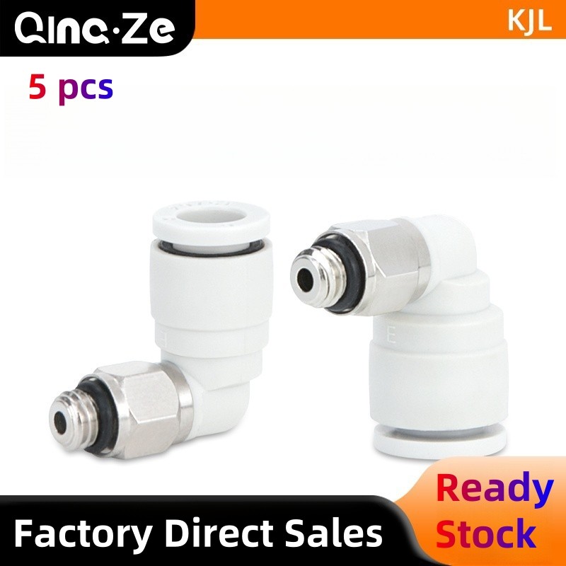Mini pneumatic air quick connector PL threaded elbow Micro KJL04/06-M3 ...