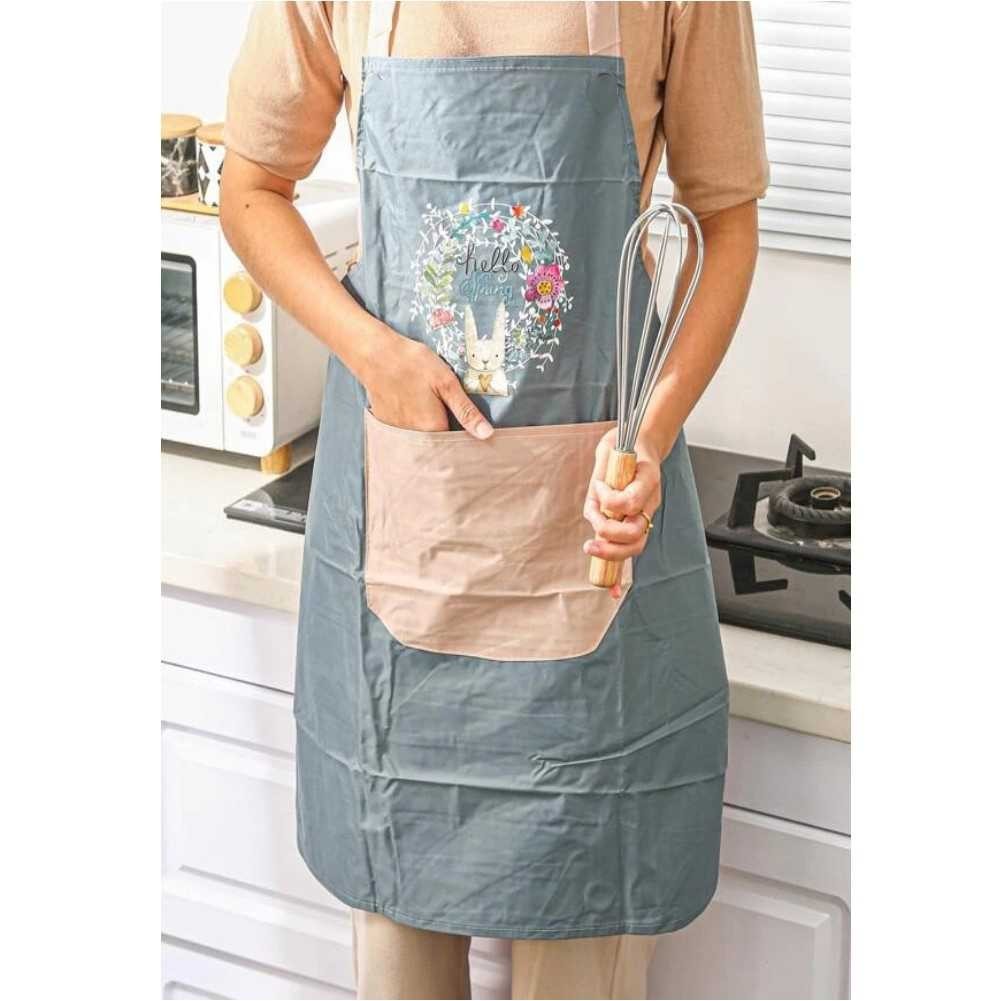 Kitchen Cooking Apron Waterproof Oil-Proof Pocket Apron / Kitchen Apron ...