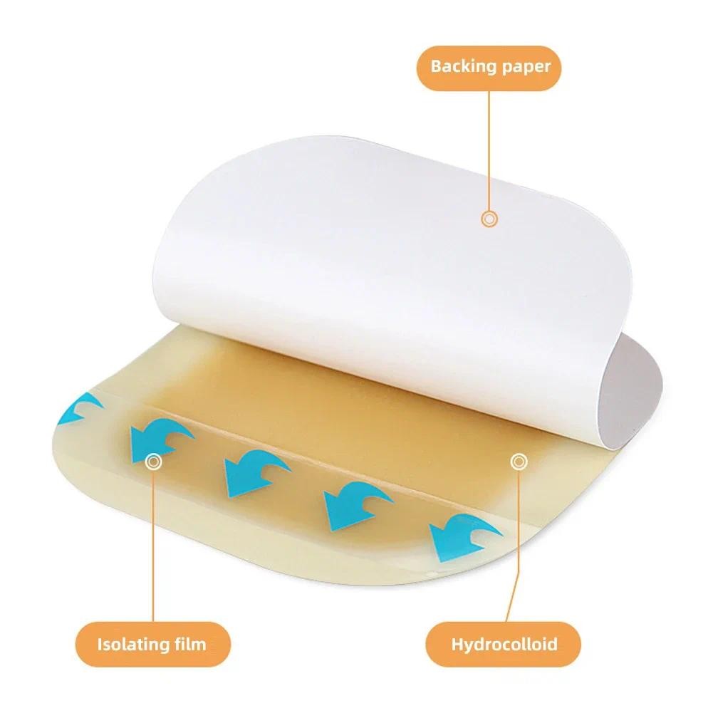 1PCS Alginate Wound Hydrocolloid Dressing Polyurethane Foam Dressing ...