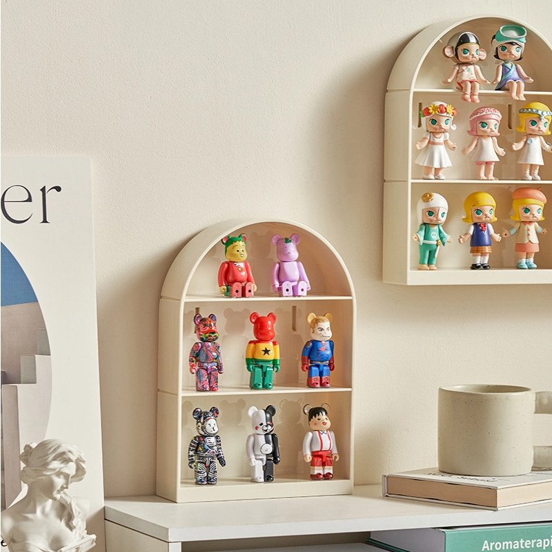 Arch Acrylic Display Rack Wall Mounted Blind Box Display Case Pop Mart ...
