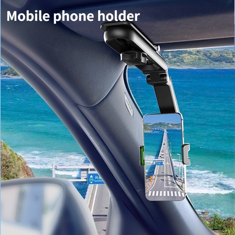 Car Visor Mobile Phone Holder 360° Adjustable Stand Mount Retractable ...
